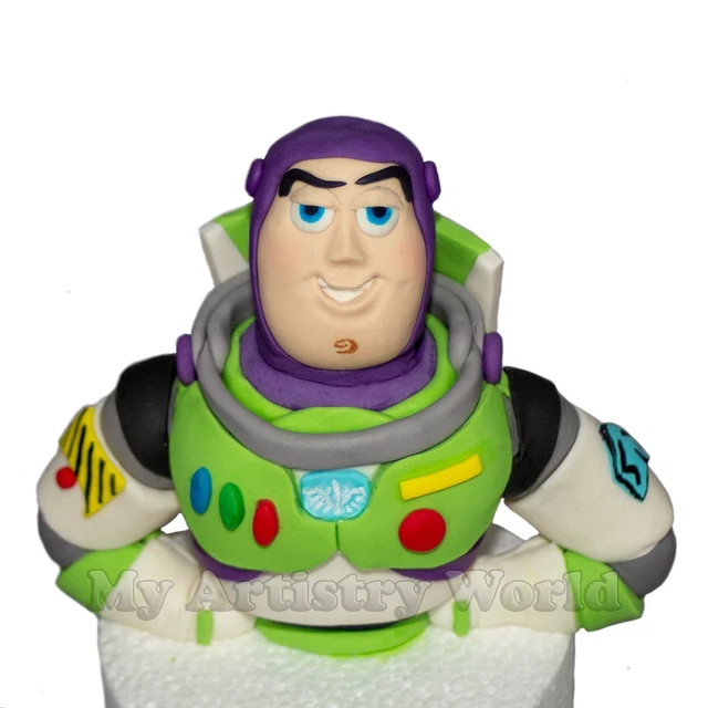 Toy Story Buzz Lightyear Edible Cake Topper Upper Part 3d Fondant