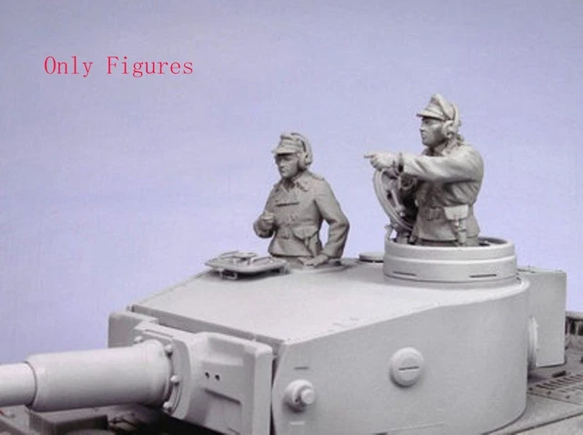 1/35 SCALE WWII German Tank Crew Figures Resin Model for Dioramas 2 ...