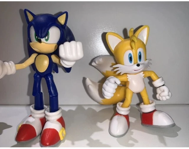 SONIC THE HEDGEHOG & Tails Fully Articulated Movable Action Figures £15 ...