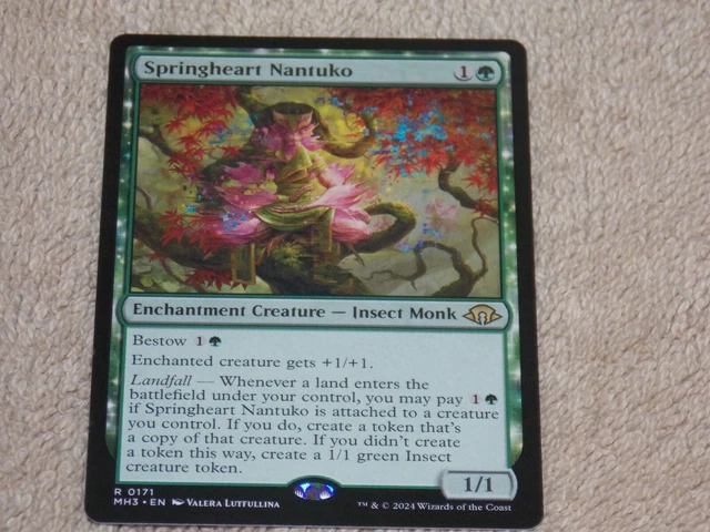MTG SPRINGHEART NANTUKO x1 raro orizzonti moderni 3 MH3 quasi nuovo ...