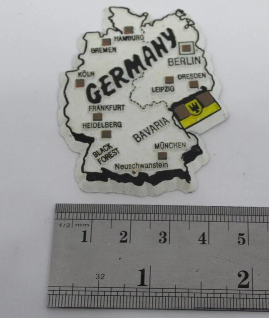 VINTAGE GERMANY MAP Fridge Magnet Souvenir $8.00 - PicClick AU