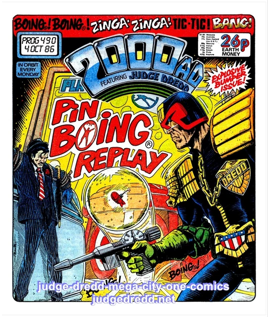 2000AD PROG 490 Judge Dredd Comic Book Issue Very Good to Excellent ...