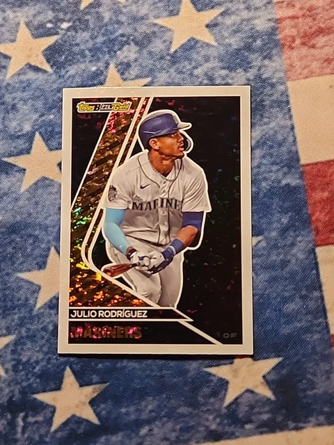 JULIO RODRIGUEZ 2023 Topps Update #BG-25, Black and Gold, Seattle ...