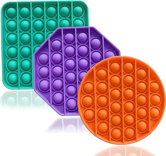 IYE WIN POP Its Fidget Sensory Toy, Pack Of 3 Bubble Fidget Popper Toy ...
