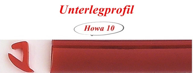 50 METER UNTERLEGPROFIL,LEISTENFÜLLER, Gummiprofil, Kantengummi, U ...