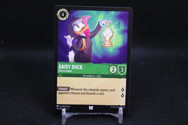 DISNEY LORCANA: RISE of the Floodborn - Daisy Duck - Secret Agent - 76/ ...