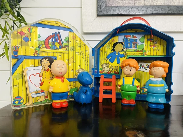 CAILLOU PBS KIDS Figure Pop Apart Snap Play Figures Take Along House ...