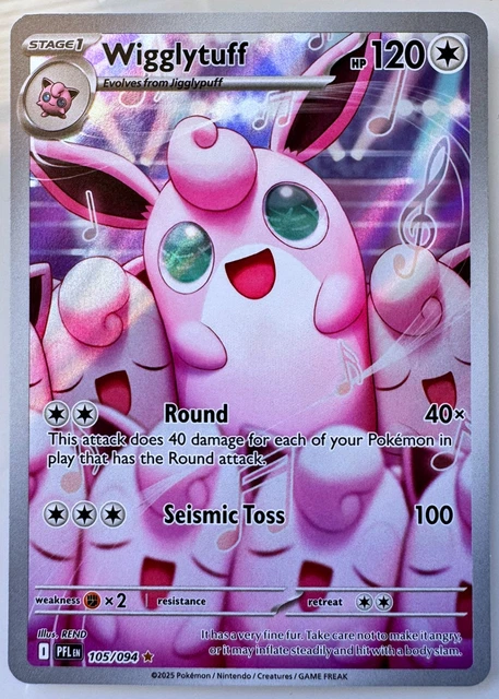WIGGLYTUFF 105/094 POKÉMON TCG Phantasmal Flames Illustration Rare ...