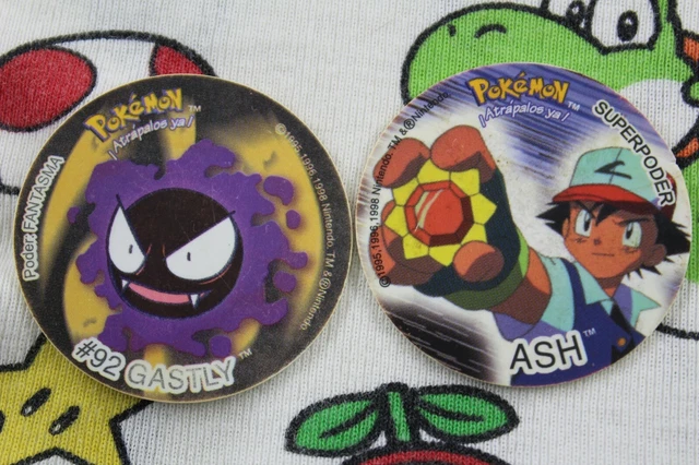 TAZOS MATUTANO POKEMON Tazo Gastly Y Ash Version Sud America EUR 19,95 ...