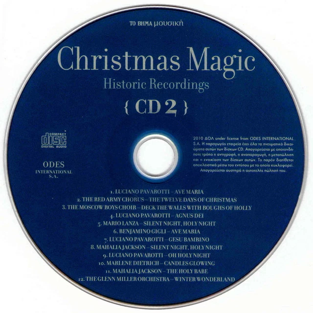 CHRISTMAS MAGIC (HISTORICAL RECORDINGS cd2 PAVAROTTI,RED ARMY CHORUS ...