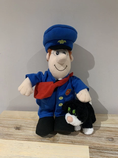 POSTMAN PAT 13” SDS Talking Musical Plush Soft Toy & Jess Cat - Read ...