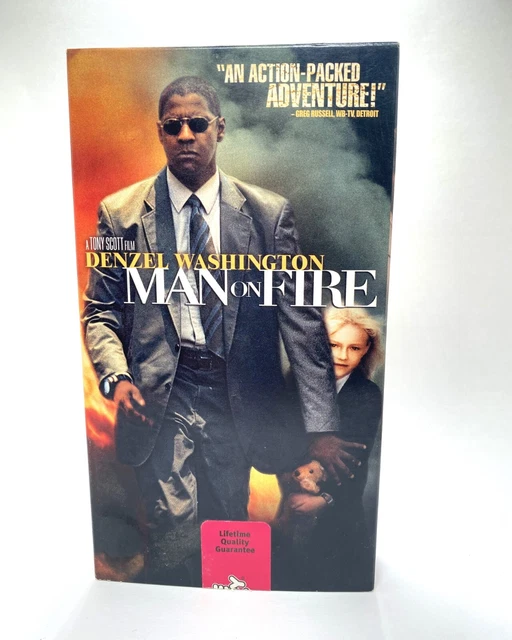 MAN ON FIRE VHS Tape: Denzel Washington, Christopher Walken, Dakota ...