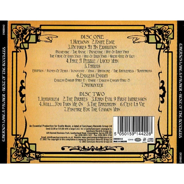 NEW! EMERSON, LAKE & Palmer ‎– Best Of The Bootlegs 2CDs RARE & OOP! £ ...