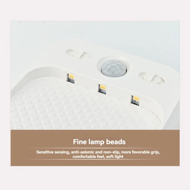 MOTION SENSOR LED Night Light Rechargeable Stick-on Magnet Night Lamp ...