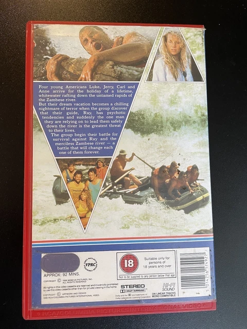 DAMNED RIVER (VHS) 1989 Rare Big Box, Stephen Shellen Action Movie £9. ...