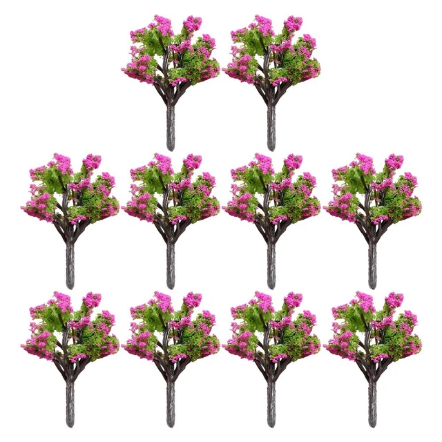 LIFELIKE AND DYNAMIC Miniature Flower Trees for DIY Landscape Scenery ...