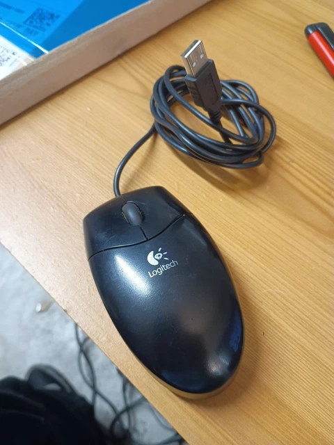 VINTAGE LOGITECH M-BT83 Optical Scroll Wheel Mouse - Black USB £8.49 ...