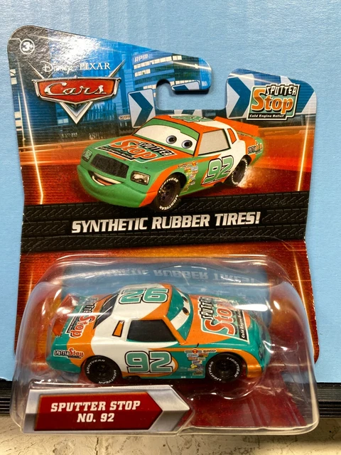 MATTEL DISNEY PIXAR Cars Sputter Stop #92 Synthentic Rubber Tires £9.85 ...