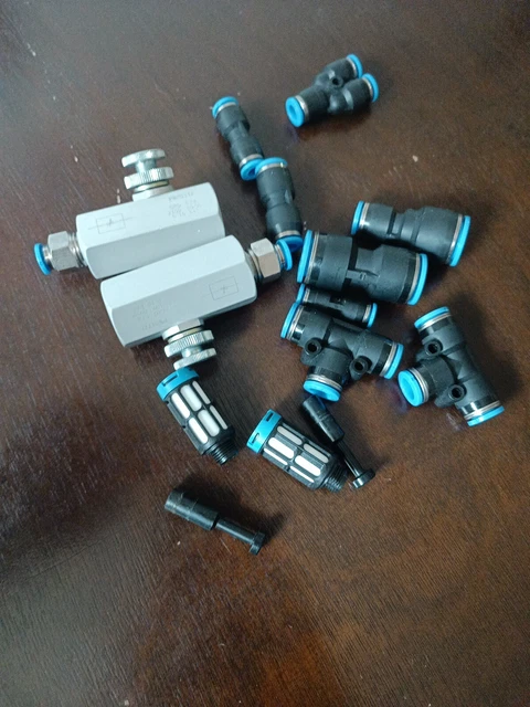 2X FESTO GRO-1/4 -used- Drosselventil 2109 + Diverse Verbinder Wie Neu EUR 35,00 - PicClick DE