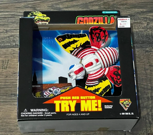 MOTHRA GODZILLA ELECTRONIC Action Figure 1994 Trendmasters In Original ...