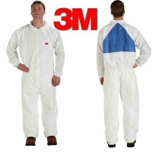 3M 4540 COVERALL/OVERALL w/ Hood in White Type 5/6 (ww18) £7.99 ...