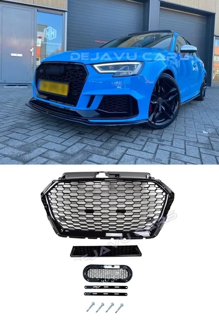 RS3 LOOK CALANDRE Grille nid d'abeille Noir Grille pour Facelift Audi A3 8V S... EUR 149,95 ...