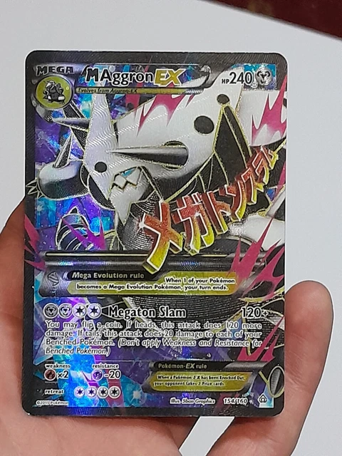 POKEMON CARD FULL Art M Aggron EX XY Primal Clash 154/160 Mega Holo CGC ...