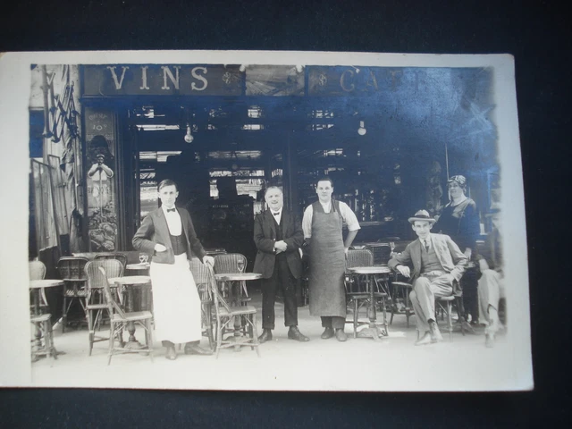 Cpa Ancienne Carte Photo Bistro Cafe Bar Eur 6 00 Picclick Fr