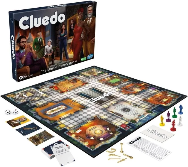 HASBRO GAMING REIMAGINED Cluedo Board Game 2 To 6 Players Games Full ...