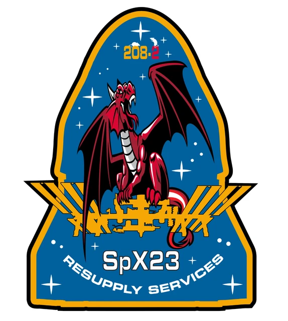 NASA SPX-23 CRS-23 Commercial Resupply Services Logo Vinyl Sticker - 3 ...