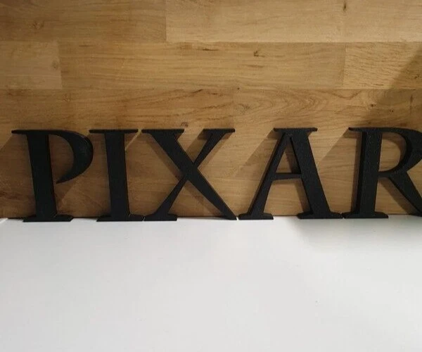 PIXAR PLAYABLE LETTERS Set Pretend Play Logo Pixar Lamp Kid Toy Story ...