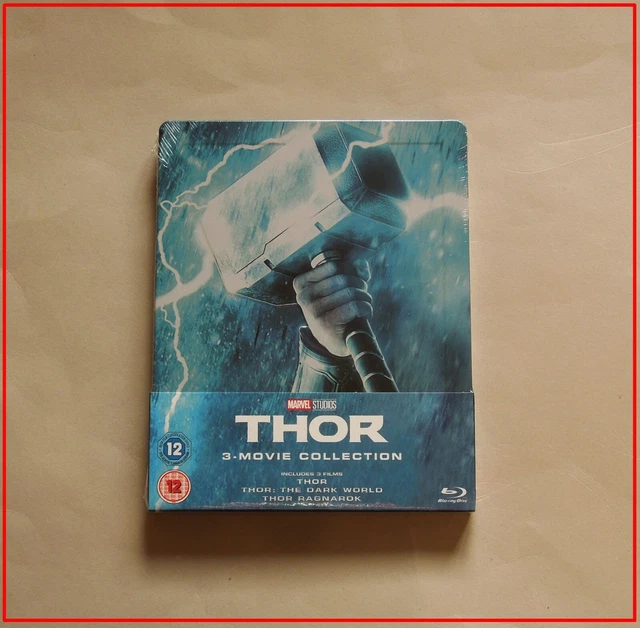 THOR TRILOGY 3 Movie Collection - Uk Blu-Ray Steelbook * The Dark World Ragnarok £46.45 ...