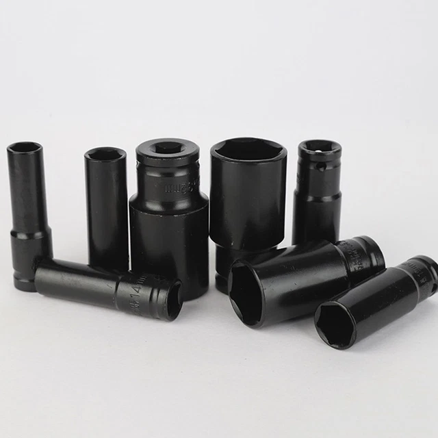 10PCS 1/2 INCH Drive Metric Impact Socket Set Deep Universal For ...