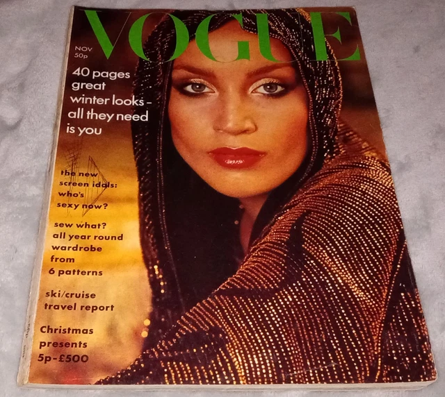 VOGUE MAGAZINE NOVEMBER 1975 50TH BIRTHDAY GIFT Jerry Hall PARKINSON ...