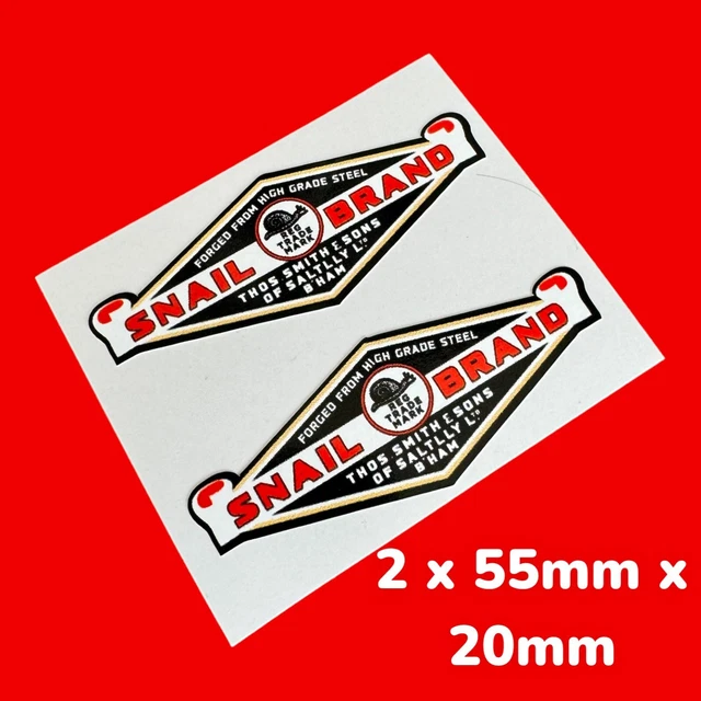 SNAIL BRAND HAMMER Tool Axe Vinyl sticker restoration vintage decal ...