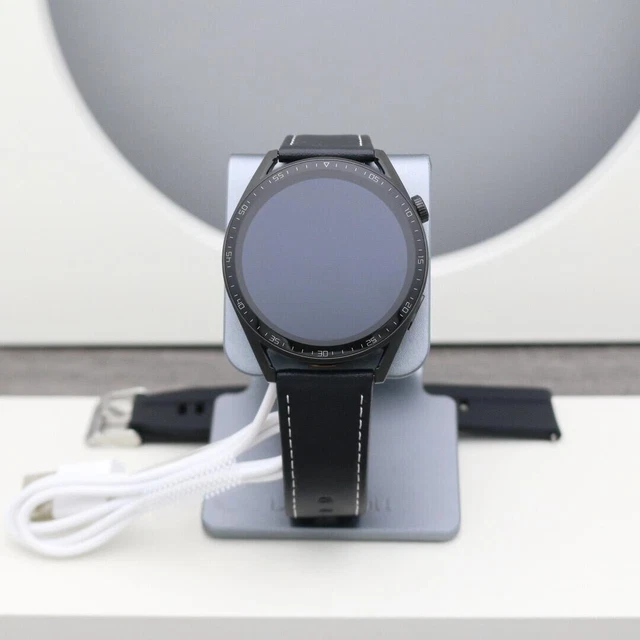 HUAWEI WATCH GT3 46 mm fascia nera Bluetooth iOS Android SmartWatch ...