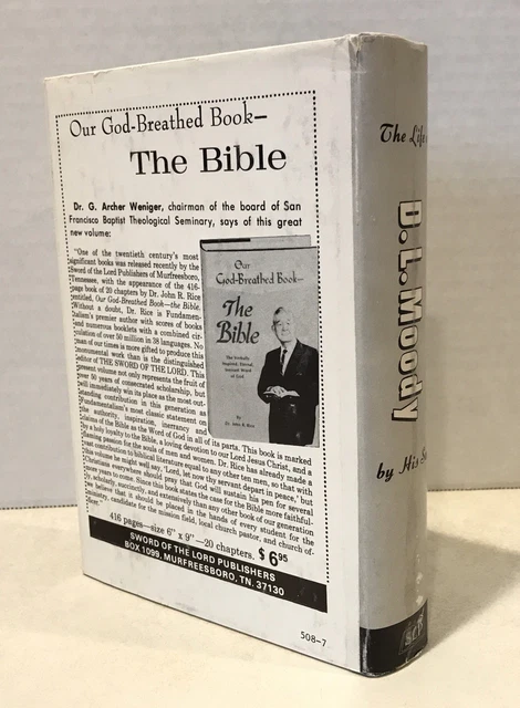 THE LIFE OF D.L. Moody By His Son Sword Of The Lord Publishers ...