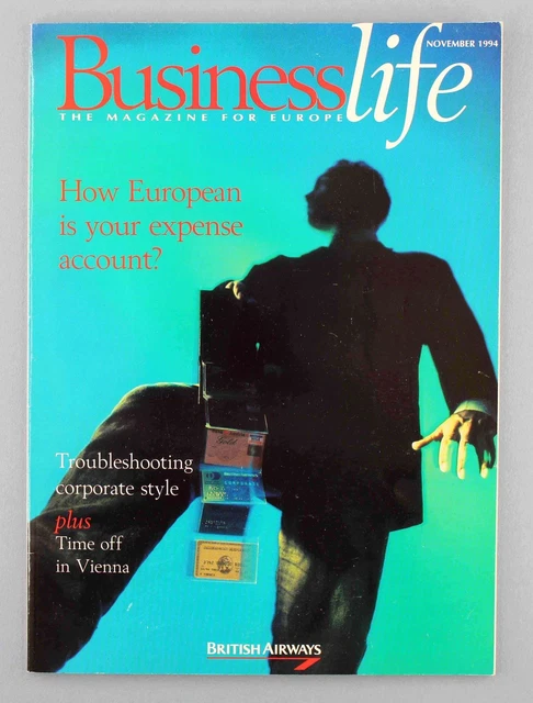 BRITISH AIRWAYS BUSINESS Life Airline Inflight Magazine November 1994 ...