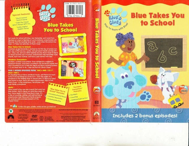 BLUE'S CLUES-BLUE TAKES You To School-2003-Animated BC-DVD £12.28 ...