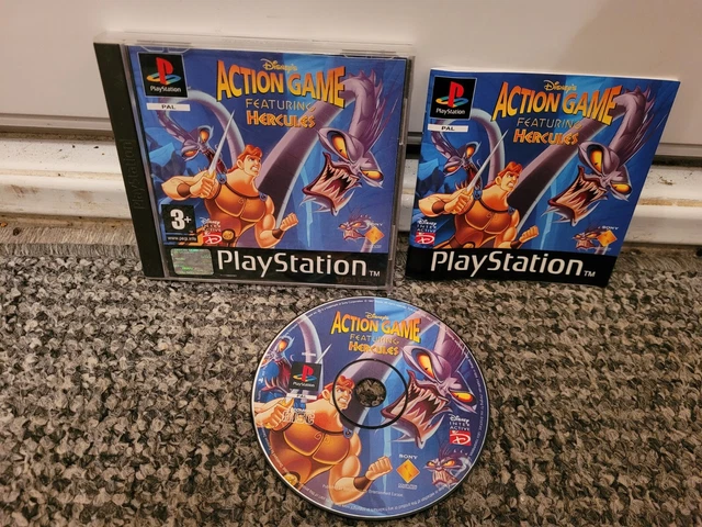 DISNEY'S ACTION GAME Featuring Hercules - PS1 - inc Manual - Black ...