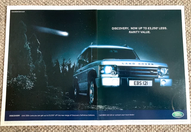 LAND ROVER DISCOVERY - Frameable Collectible Original Classic Car ...