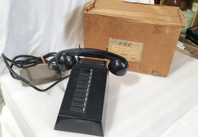 VINTAGE TELEPHONE RARE GEC England 10 Line Intercom Telephone in ...