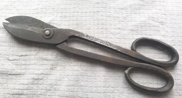 ANTIQUE 1943 MILITARY Army Tin Snips Huge Scissors Ss Southgate Hand ...