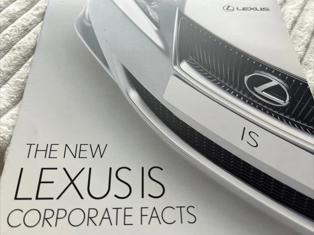 THE LEXUS IS Range Corporate Facts Car Sales Info Brochure Frameable ...