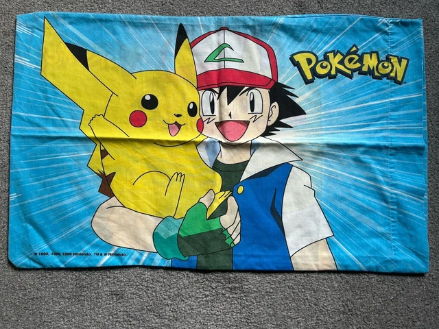 POKEMON VINTAGE PIKACHU and Ash Ketchum Single Bedding Set £20.42 ...