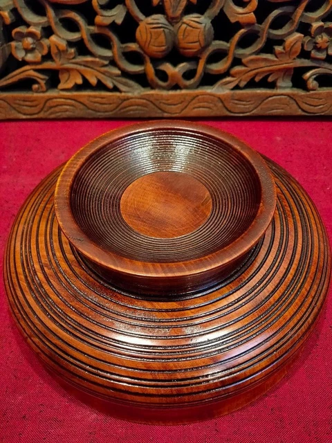 BOL À CONFISERIE en laque Yamanaka bol à confiserie en bois forme ronde ...