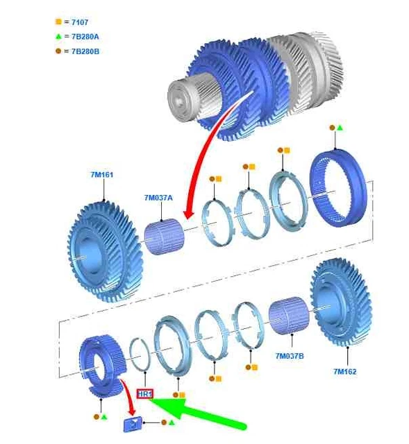 FORD ECOSPORT MK2 BK Gearbox Output Shaft Bracket Clip 1479750 New ...