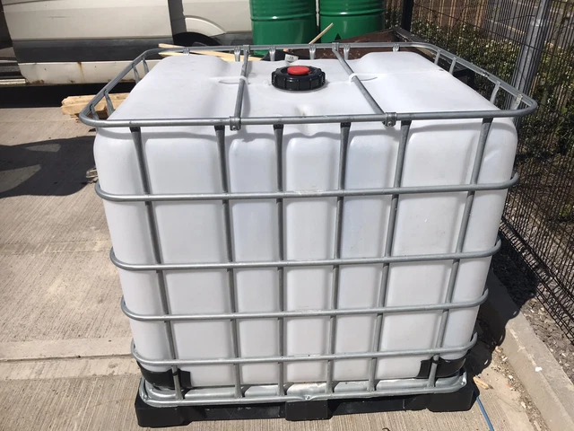 IBC WATER TANK. 1000 Litre IBC Container. Ideal For Water, Waste Oil ...