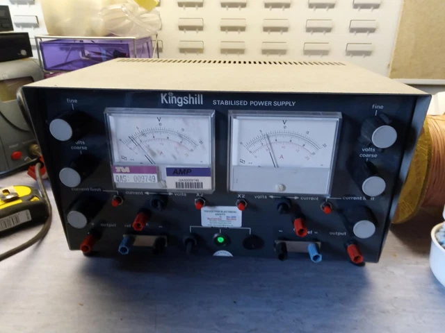 KINGSHILL DUAL STABILISED Power Supply DC 0-20V 2A £90.00 - PicClick UK