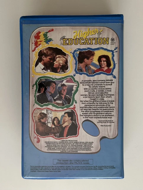 HIGHER EDUCATION [VHS] Palace Big Box Clamshell Ex-Rental Video Tape 1988 £25.26 - PicClick UK